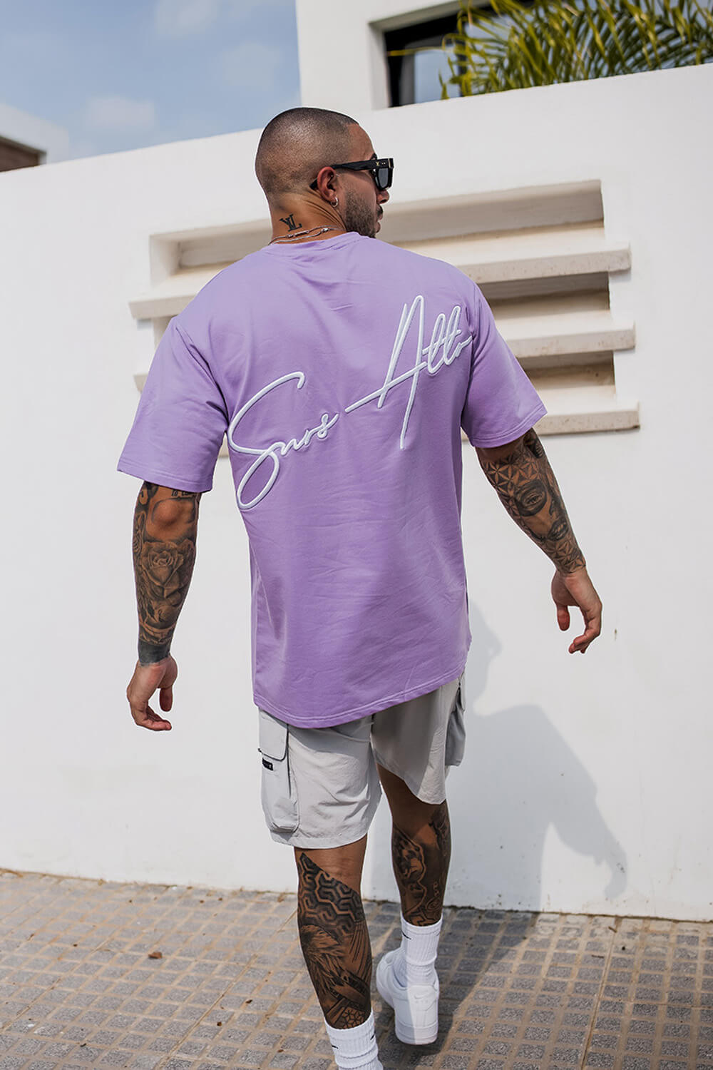 Sinners Attire Lilac/White Script Core Tee