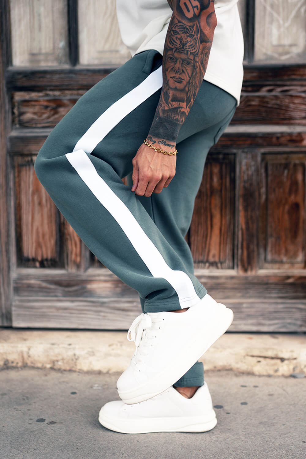 Sinners Attire Forest Green Track Pants