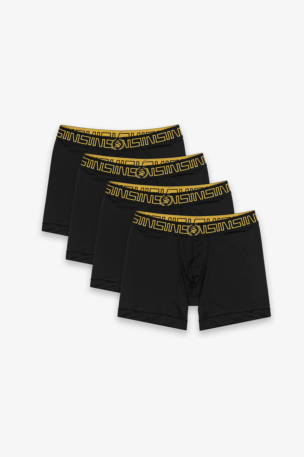 Sinners Attire Icon Boxer Shorts - Black (4 Pack)