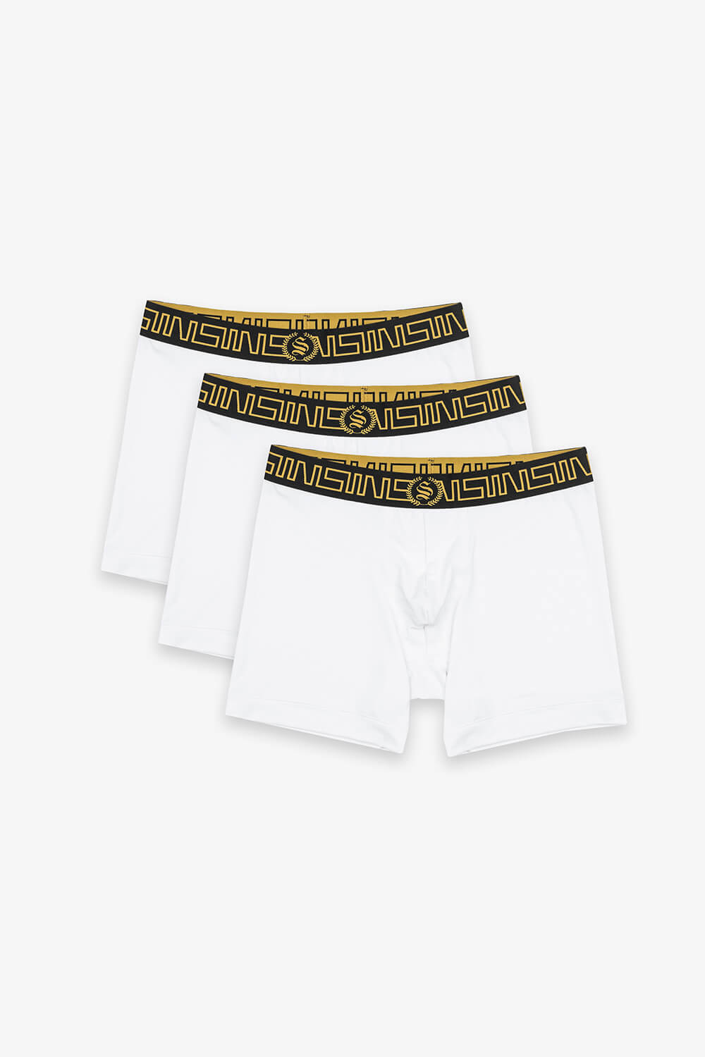 Sinners Attire Icon Boxer Shorts - White (3 Pack)