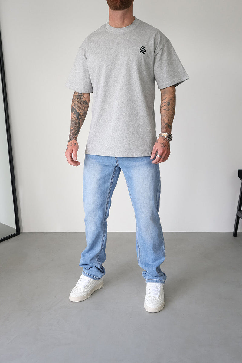 Sinners Attire Light Blue Regular Fit Jeans